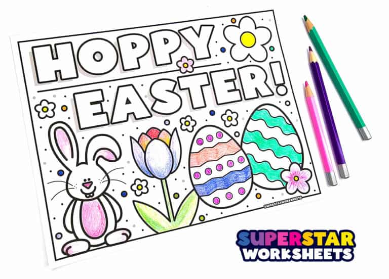 Easter Coloring Pages (Free Printables) - Superstar Worksheets
