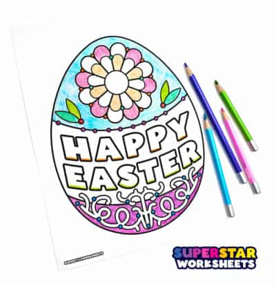 Easter Coloring Pages (Free Printables) - Superstar Worksheets