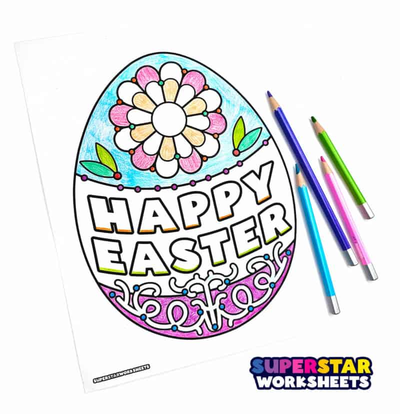 Easter Coloring Pages (Free Printables) - Superstar Worksheets