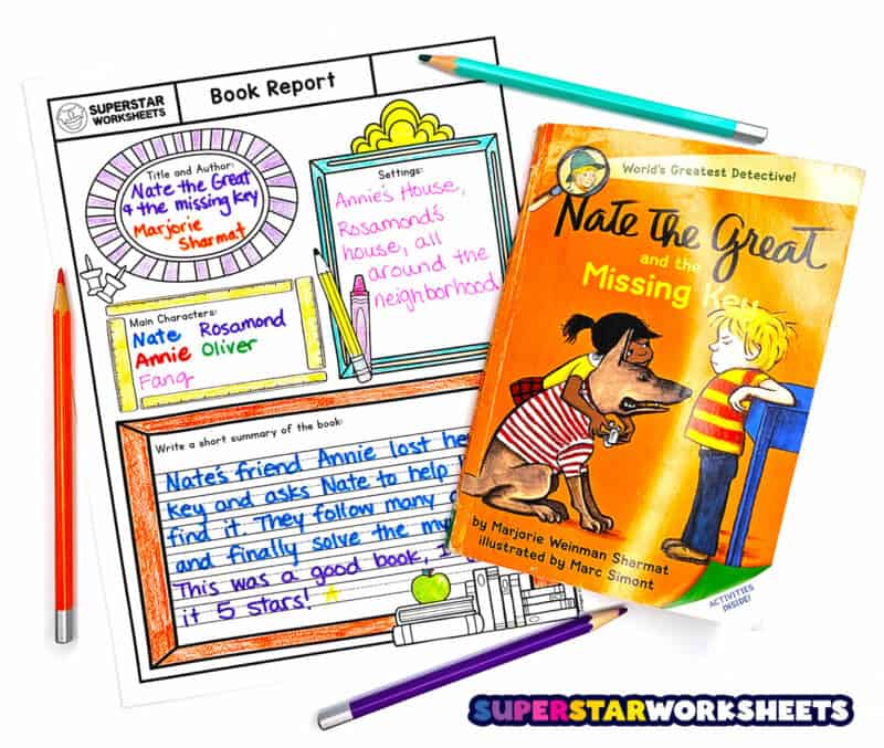 Book Report Templates (Free Printables) - Superstar Worksheets