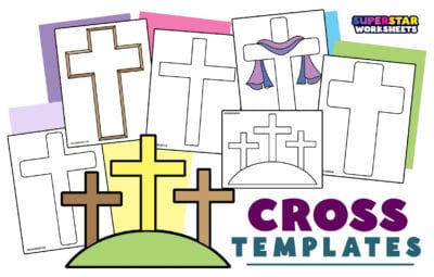 Cross Templates (Free Printables) - Superstar Worksheets