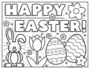 Easter Coloring Pages (Free Printables) - Superstar Worksheets