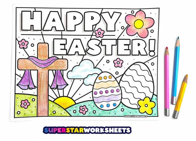 Easter Coloring Pages (Free Printables) - Superstar Worksheets