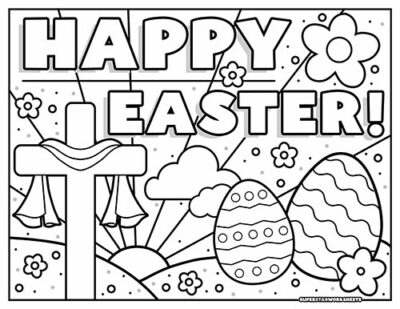 Easter Coloring Pages (Free Printables) - Superstar Worksheets