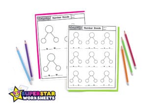 Number Bond Template (Free Printables) - Superstar Worksheets