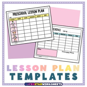 Lesson Plan Template (Free Printables) - Superstar Worksheets