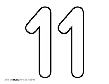 Number Template - Superstar Worksheets