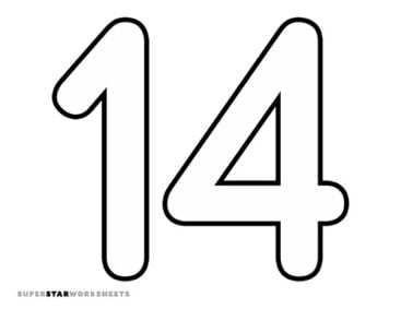 Number Template - Superstar Worksheets