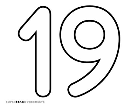 Number Template - Superstar Worksheets