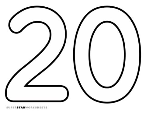 Number Template - Superstar Worksheets