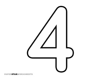 Number Template - Superstar Worksheets