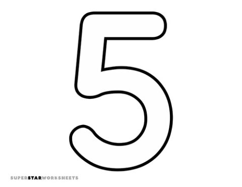 Number Template - Superstar Worksheets