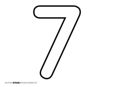 Number Template - Superstar Worksheets