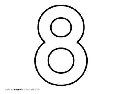 Number Template - Superstar Worksheets
