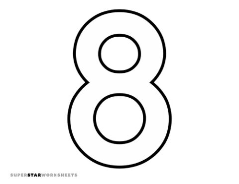 Number Template - Superstar Worksheets