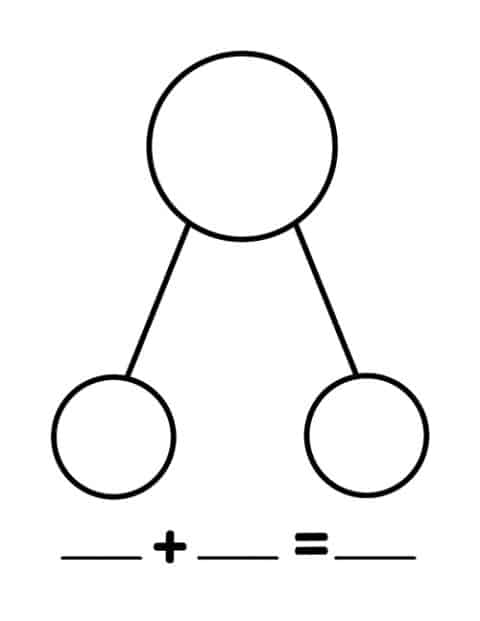 Number Bond Template (Free Printables) - Superstar Worksheets