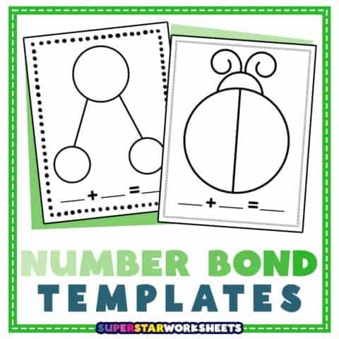 Number Bond Template (Free Printables) - Superstar Worksheets