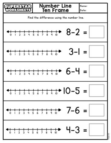 Ten Frame Worksheets - Superstar Worksheets