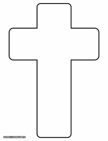 Cross Templates (Free Printables) - Superstar Worksheets