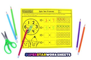 Ten Frame Worksheets - Superstar Worksheets