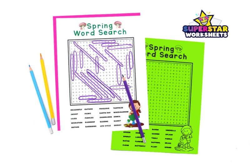 Spring Word Search - Superstar Worksheets