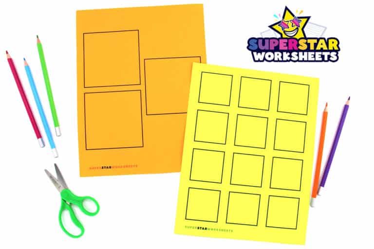 Square Template (Free Printables) - Superstar Worksheets
