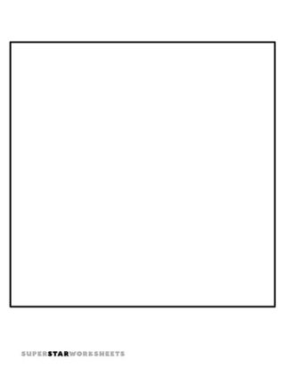 Square Template - Superstar Worksheets