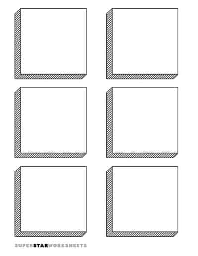Square Template (Free Printables) - Superstar Worksheets