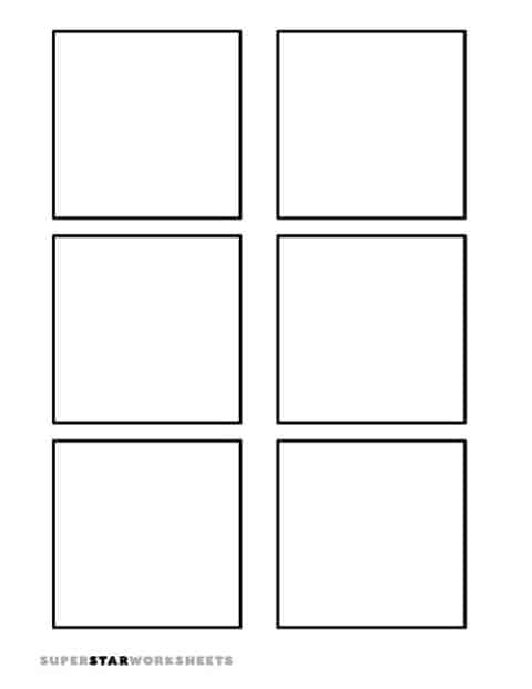 Square Template (Free Printables) - Superstar Worksheets