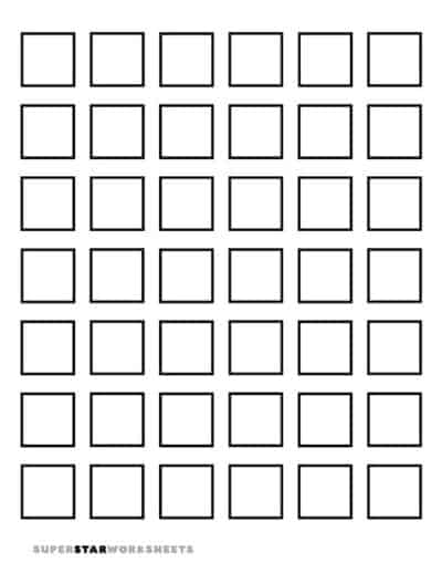 Square Template (Free Printables) - Superstar Worksheets