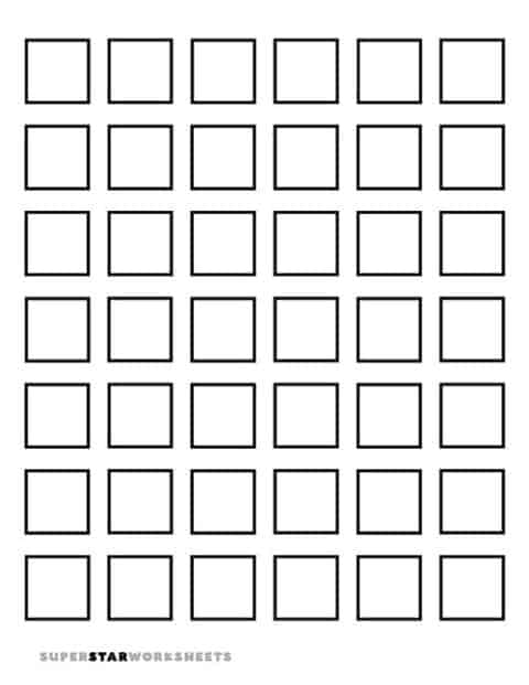 Square Template (Free Printables) - Superstar Worksheets