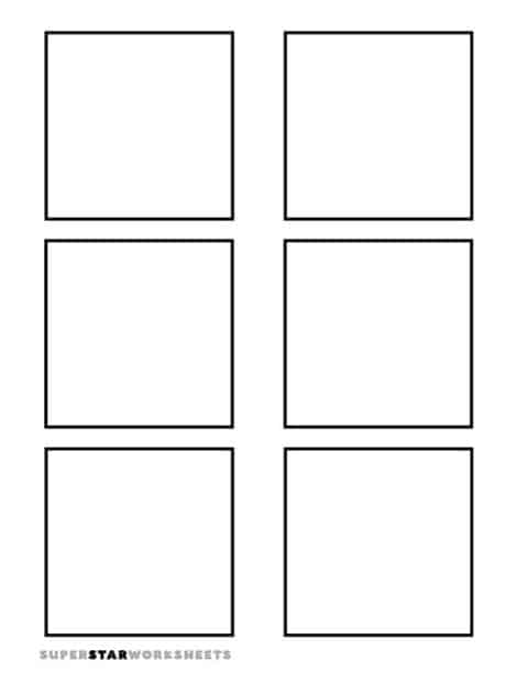 Square Template (Free Printables) - Superstar Worksheets