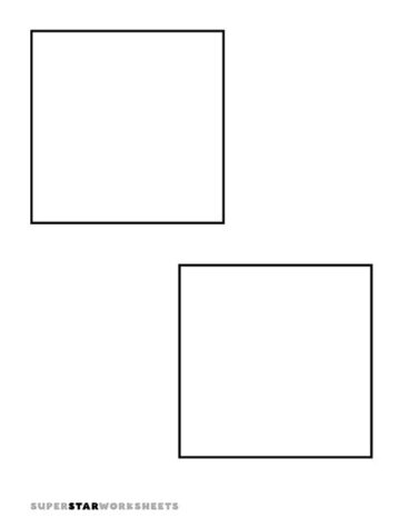 Square Template (Free Printables) - Superstar Worksheets