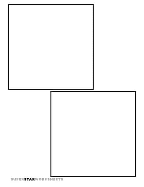 Square Template (Free Printables) - Superstar Worksheets
