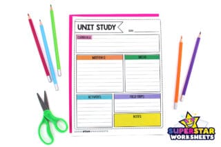 Lesson Plan Template (Free Printables) - Superstar Worksheets
