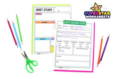 Lesson Plan Template - Superstar Worksheets