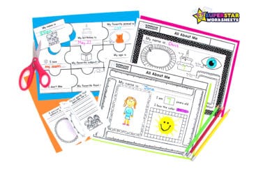 All About Me Template - Superstar Worksheets