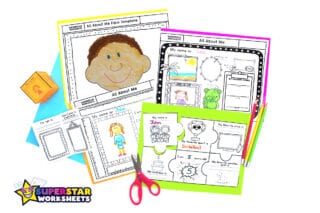 All About Me Template - Superstar Worksheets