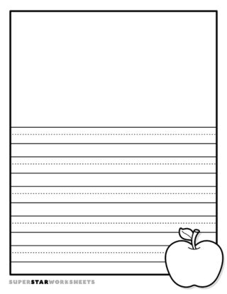 Apple Template (Free Printables) - Superstar Worksheets