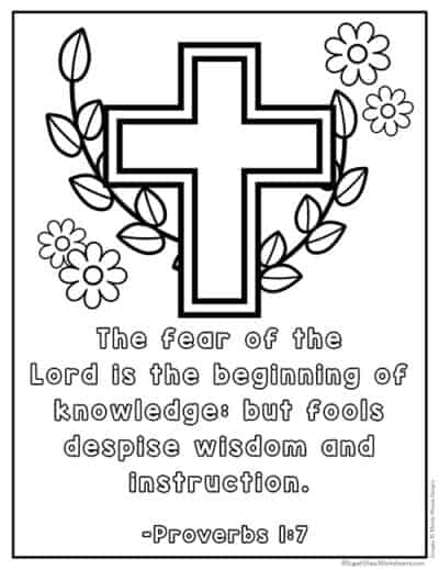Bible Verse Coloring Pages (Free Printables) - Superstar Worksheets