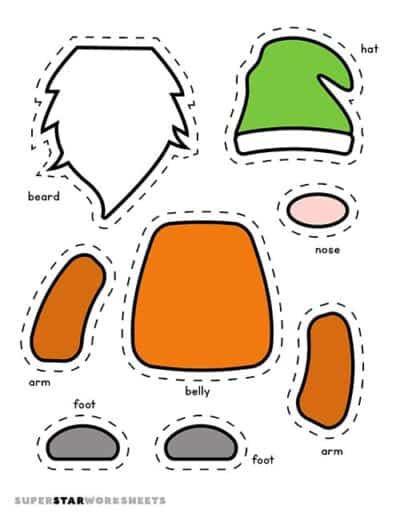 Gnome Templates (Free Printables) - Superstar Worksheets
