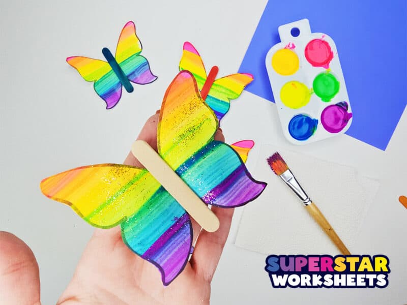 Preschool Butterfly Craft - Superstar Worksheets