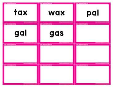 CVC Word BINGO - Superstar Worksheets