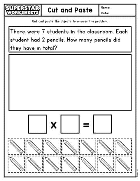 Multiplication Word Problems - Superstar Worksheets
