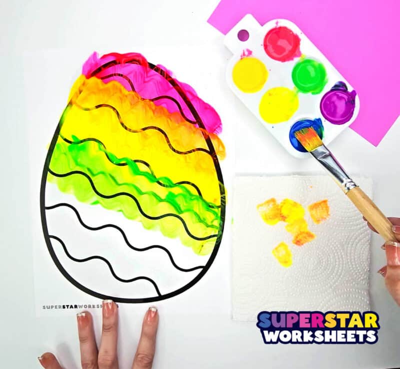 Easter Egg Craft - Superstar Worksheets