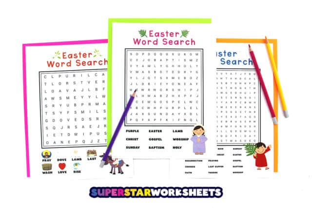 Easter Word Search - Superstar Worksheets