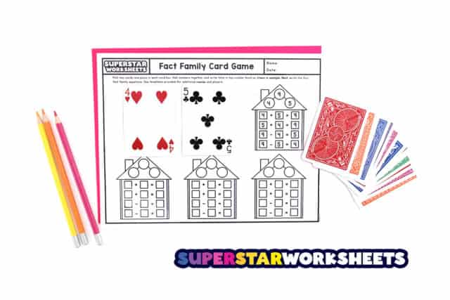 Fact Family Worksheets - Superstar Worksheets
