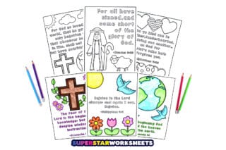 Bible Verse Coloring Pages (Free Printables) - Superstar Worksheets