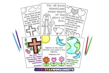 Bible Verse Coloring Pages (Free Printables) - Superstar Worksheets