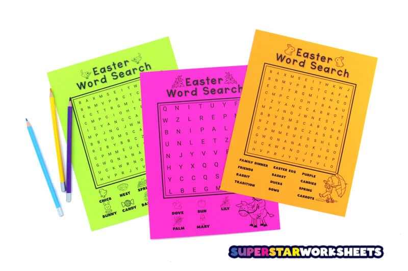 Easter Word Search - Superstar Worksheets